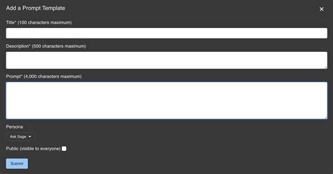 Model Persona Prompt Templates And Plugins Ask Sage Documentation