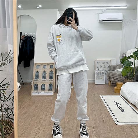 겨울신상공용가능set 에그 후드티 조거 트레이닝 세트 3color 후드 남여공용 커플룩 기모 맨투맨 기모 후드티 기모