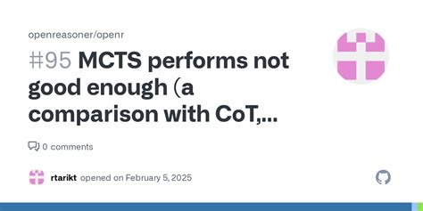mcts performs not good enough a comparison with cot and best of n