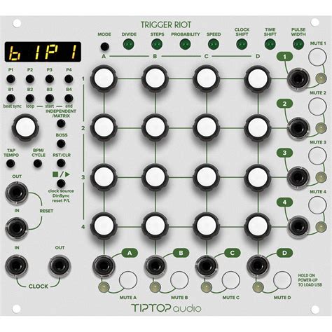 Tiptop Audio Trigger Riot Sequencer Eurorack Module Tr Wh Bandh