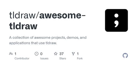 Github Tldrawawesome Tldraw A Collection Of Awesome Projects Demos