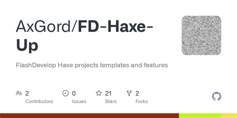 Github Axgordfd Haxe Up Flashdevelop Haxe Projects Templates And