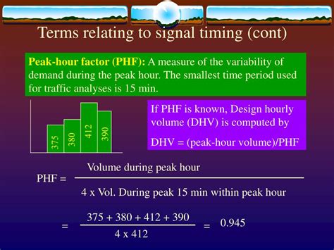 Ppt Lec 15 Ch8 Pp291 304 Signal Timing Objective Powerpoint