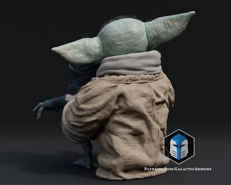 Grogu And Babu Figurine Pose 1 3d Print Files Galactic Armory