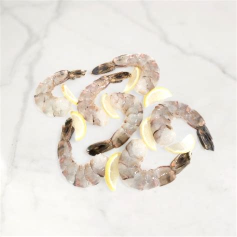 Tail On Peeled And Deveined White Shrimp Prime Time Butcher
