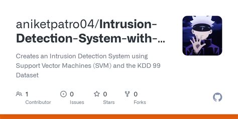 Github Aniketpatro04intrusion Detection System With Svm Creates An
