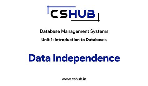 Data Independence Database Management Systems