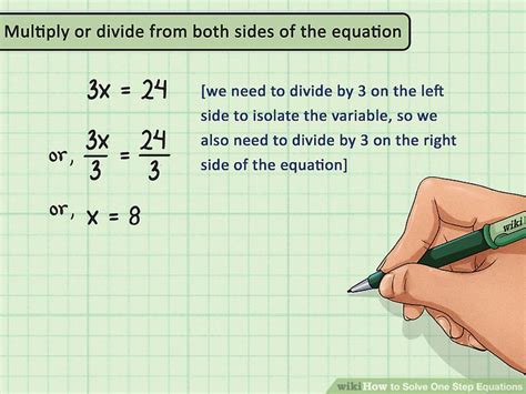 3 Ways To Solve One Step Equations WikiHow
