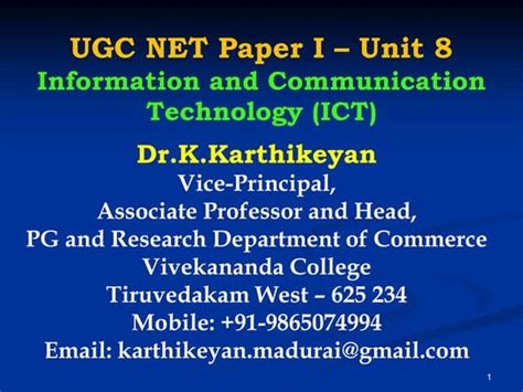 Unit 8 Ict Net Materials Ugc Net Paper Ipdf