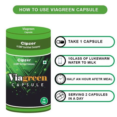 Herbal Sex Power Capsules Men Viagreen Capsule At ₹ 2449bottle