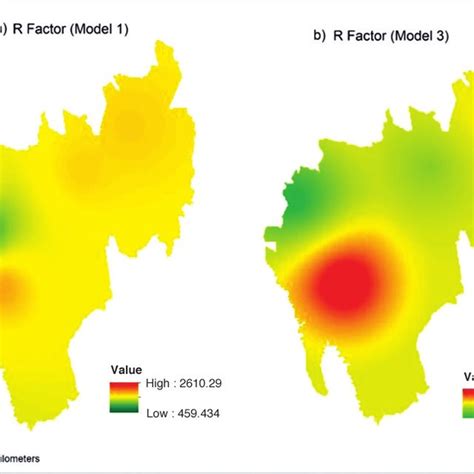 R Factor By A Model 1 B Model 3 Download Scientific Diagram