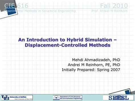 Ppt An Introduction To Hybrid Simulation Displacement Controlled