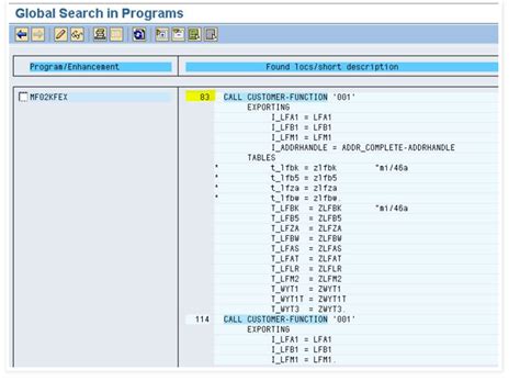Sap Abap Function Exit Or Customer Exit