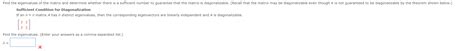 Solved Find The Eigenvalues Of The Matrix And Determine Chegg