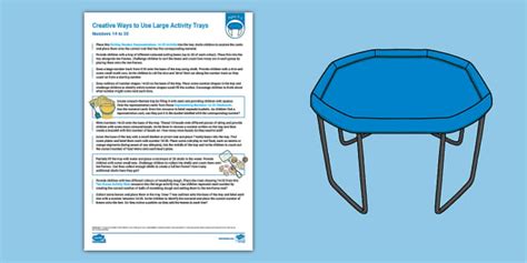 Eyfs Ages 3 5 Large Activity Tray Numbers 14 20 Twinkl