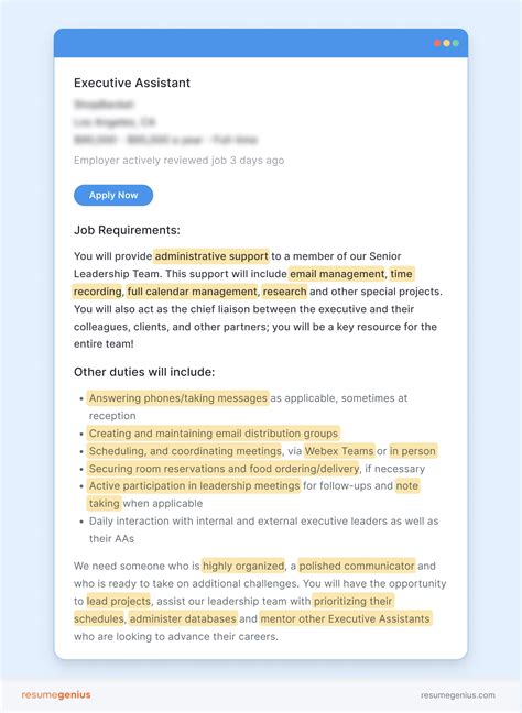 Executive Administrative Assistant Salary Chart