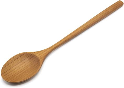 Faay 12 Inches Teak Flat Spoon Wooden Spoons For Cooking