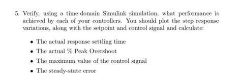 Solved Verify Using A Time Domain Simulink Simulation Chegg