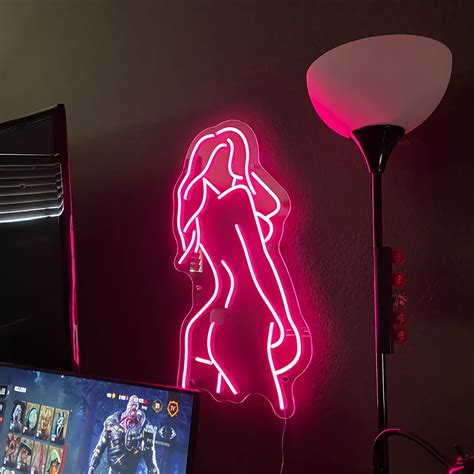 Lady Pose Led Neon Sign Sexy Lady Neon Signs Lady Back Neon Signs