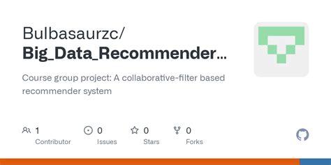 github bulbasaurzc big data recommender system course group project a collaborative filter