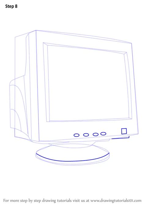 How To Draw A Computer Monitor Computers Step By Step DrawingTutorials