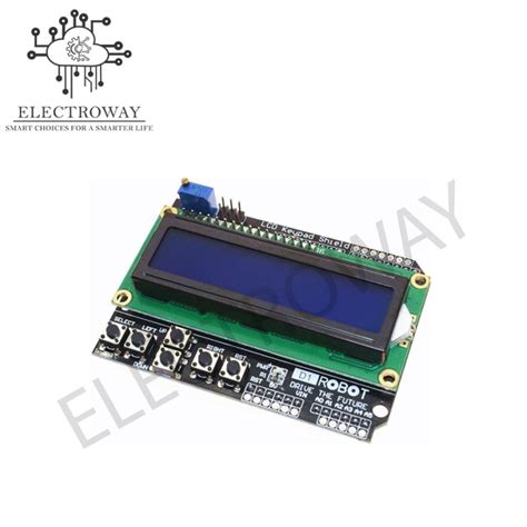 lcd keypad shield 1602 arduino electroway