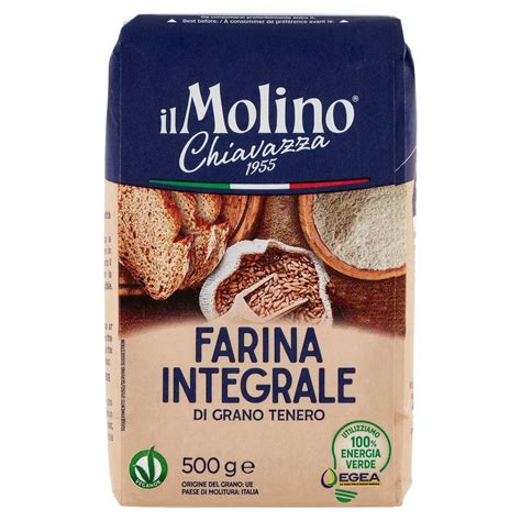 Farina Integrale Grano Tenero Il Molino Chiavazza 500g Rustica E