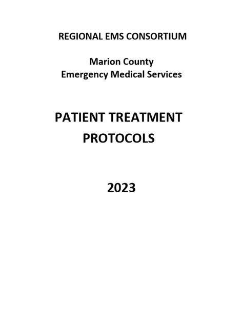 Ems Protocols Download Free Pdf Cardiac Arrest Emergency Medical Technician