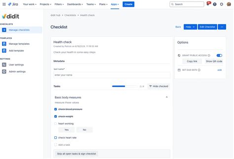 how to create a new checklist in jira in the didit checklist hub 🚀 checklists for atlassian