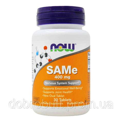 Купить S-аденозилметионин Now Foods SAMe 400 мг 30 Таблеток DT, код ...