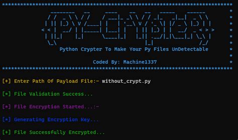 ☣ Kitploit Hacker Tools On Twitter Pycrypt Python Based Crypter