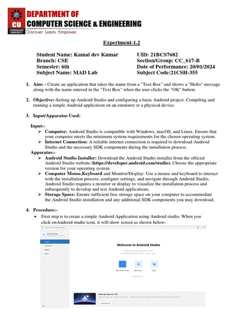 21bcs7682 Mad Exp 2 Pdf Pdf Android Operating System