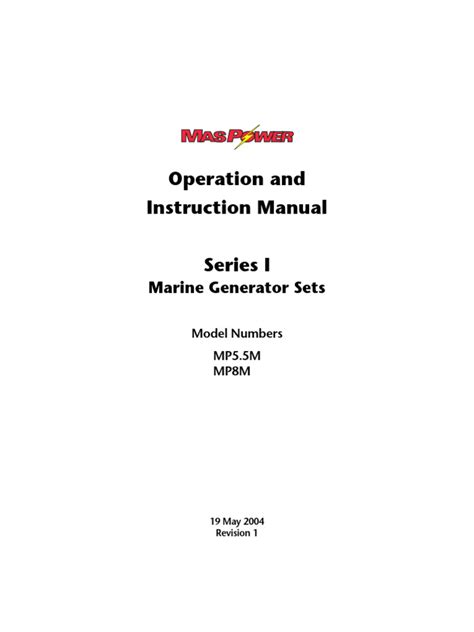 Mas Power Mp8m Generator User Manual Download Free Pdf Manufactured