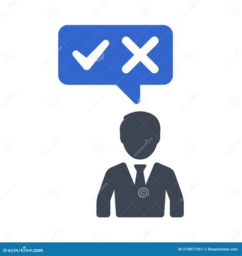Make Decision Icon Stock Vector Illustration Of Symbol 270877261