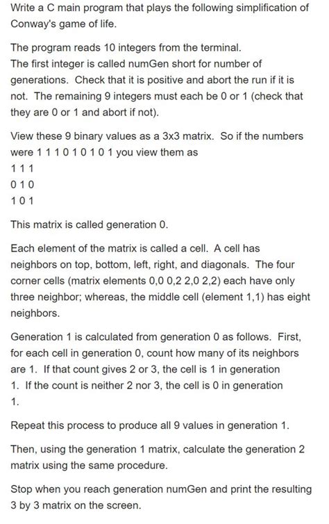 Solved Write A C Main Program That Plays The Following