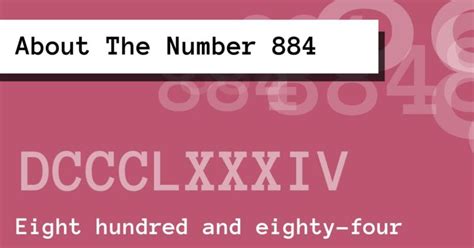 about the number 884