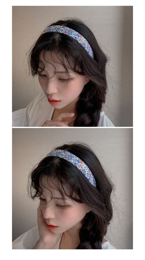 3set 무배 청순보스 레트로 헤어밴드 실물 갑 하이틴 체크 머리띠 헤어터번