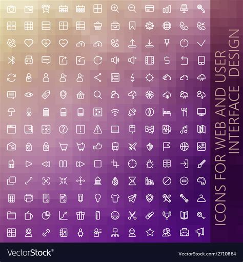 Set Of Icons For Web And User Interface Design Vector Image