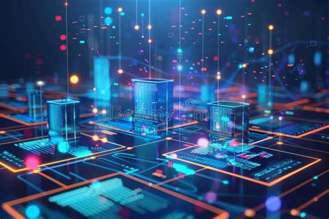 Big Data Flow Technology And Data Science Illustration Concept Concept Of Data Research Data