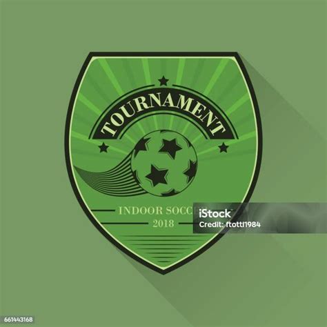 평면 디자인에 축구 벡터 로고입니다 실내 축구 컵입니다 로고에 대한 스톡 벡터 아트 및 기타 이미지 로고 실내 축구 축구팀 Istock