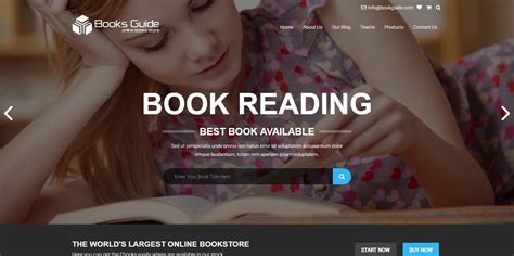 bookstore website template