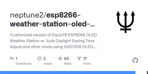 GitHub Neptune Esp Weather Station Oled DST Customized Version Of Squix ESP OLED
