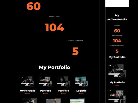Portfolio Responsive Website Template HTML CSS Javascript Upwork