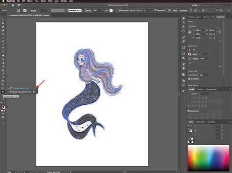 Using The Puppet Warp Tool In Illustrator Design Bundles
