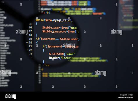 Real Php Code Developing Screen Programing Workflow Abstract Algorithm Concept Lines Of Php