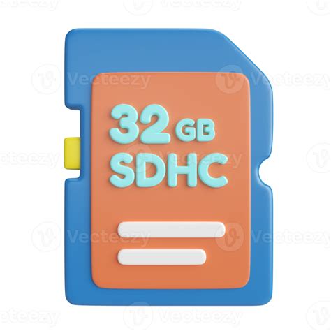 Sdhc 3d Illustration Icon 13249718 Png