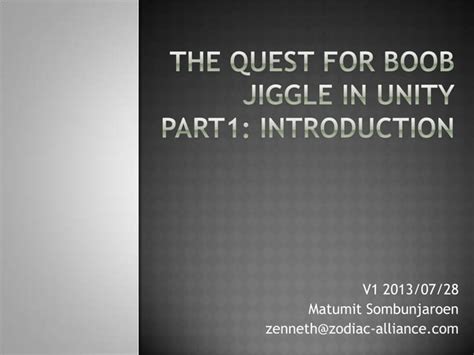 Boob Jiggle In Unity Part1 PPT