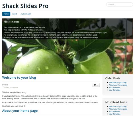 How To Display Your Shack Slides Slideshow Joomlashack