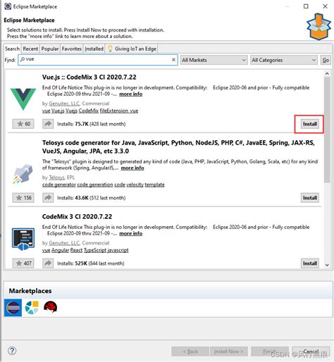 Eclipse 416安装eclipse Codemix插件cannot Complete The Install Because Some Dependenc Csdn博客