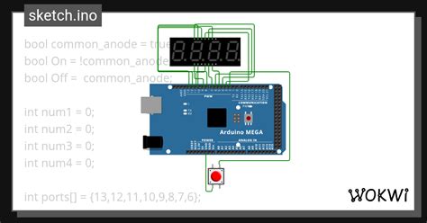 Seven Segment25 Wokwi Esp32 Stm32 Arduino Simulator